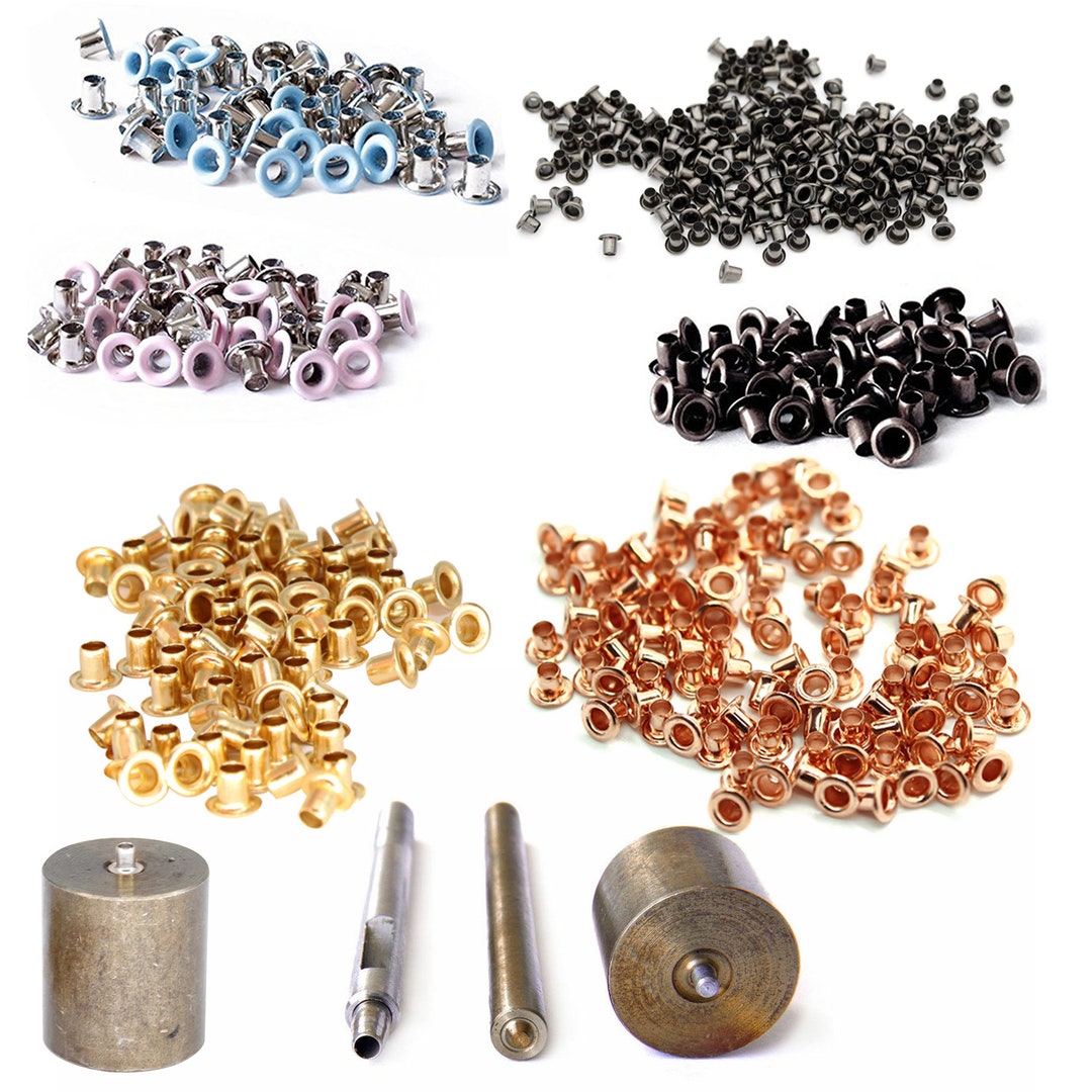 2mm Eyelets Grommets With Fixing Hand Tool Set, Eyelets With Washer for ...