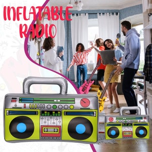 Inflatable Party Props Guitar Microphones Piano Musical Instruments ...