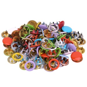 KAM Fixed Snap Fasteners Set Metal Ring Button Poppers With Plier for ...