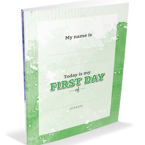 School Year Memory Book, Double-sided, First and Last Day of School ...