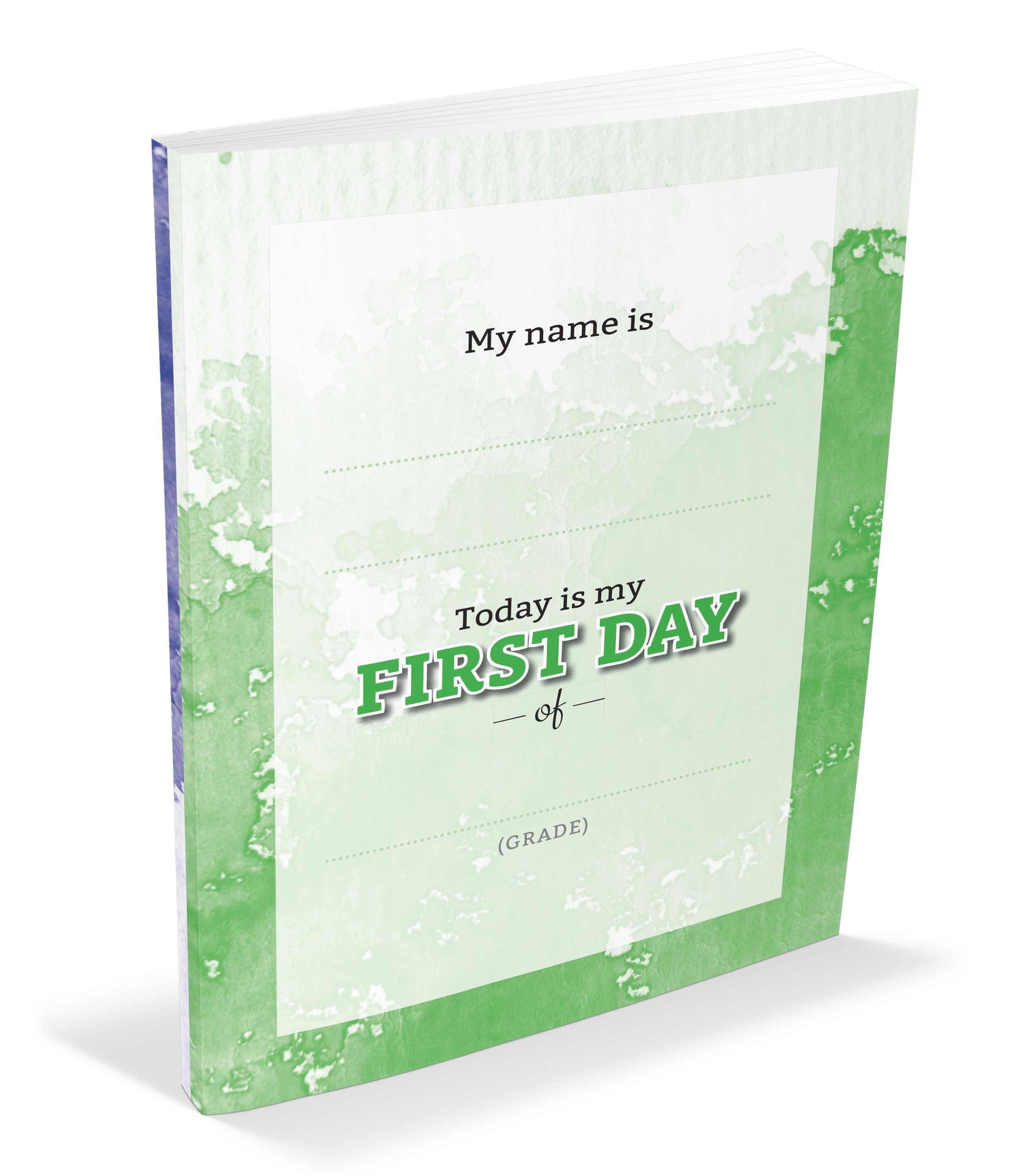 School Year Memory Book, Double-sided, First and Last Day of School ...