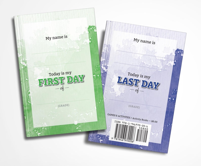 School Year Memory Book, Double-sided, First and Last Day of School ...