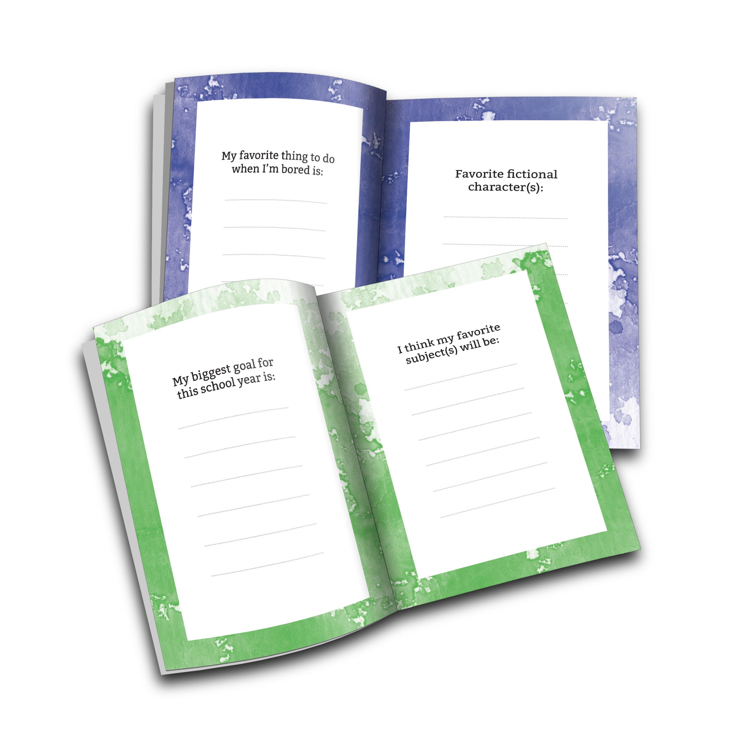 School Year Memory Book, Double-sided, First and Last Day of School ...