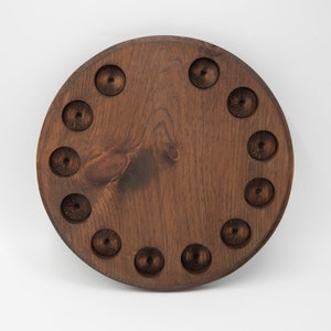 Essential Oil Holder | Round Wood Essential Oil Organizer for 12 ...
