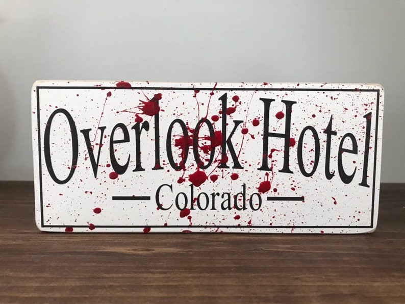 Stephen King Overlook Hotel Wood Mini Sign The Shining Etsy