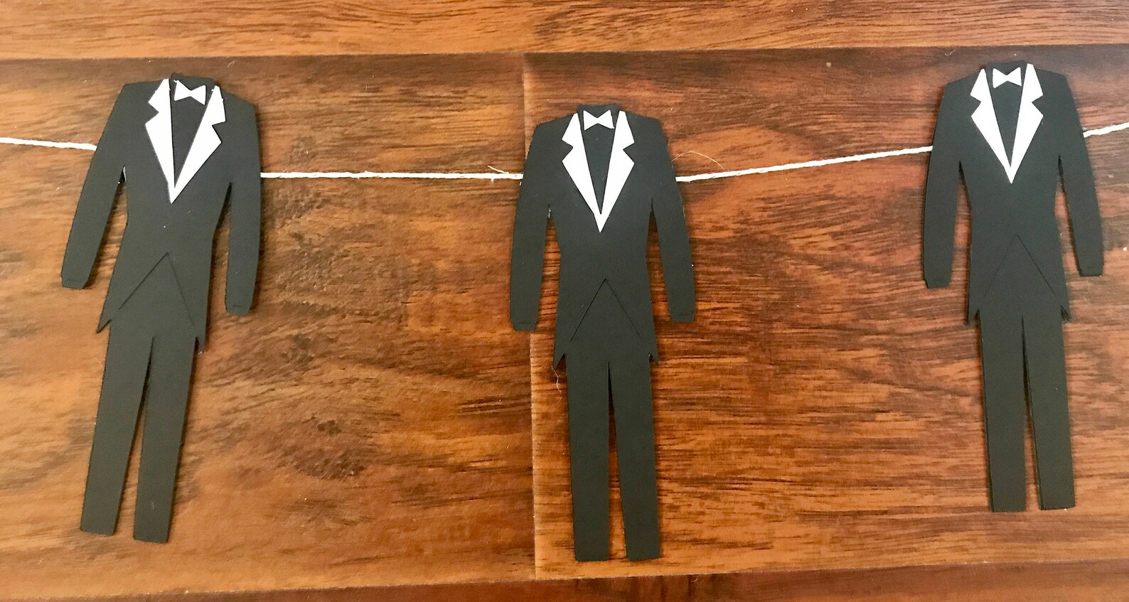 Tuxedo Garland; Wedding Shower Decorations - Etsy