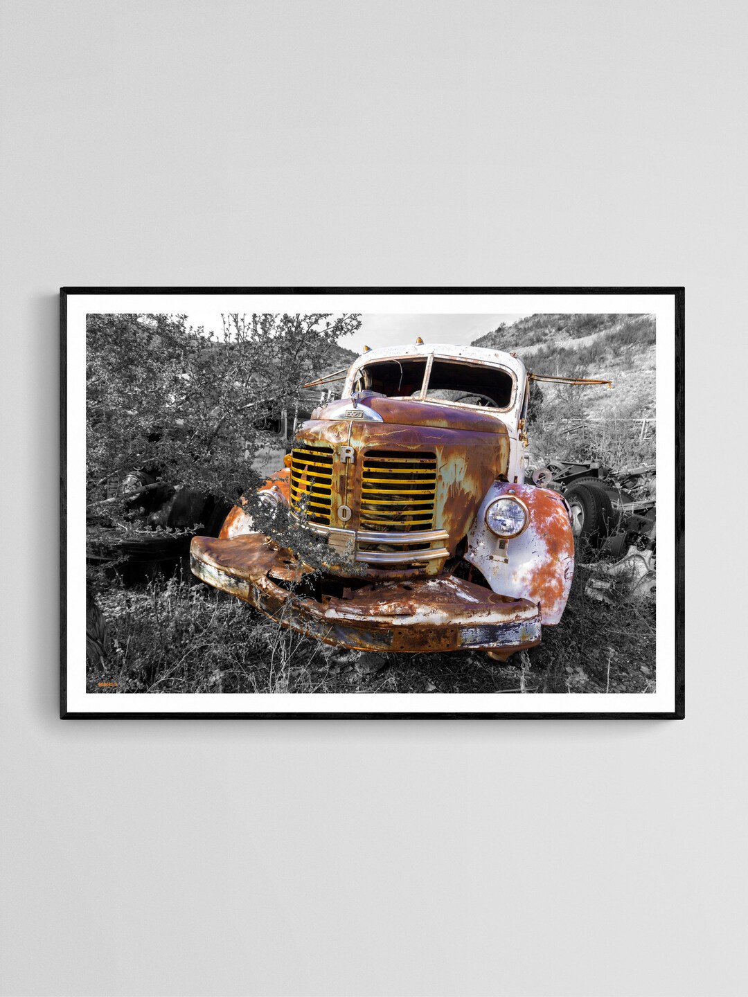 Arizona Photography Art - Abandoned Vintage Car - "ragged Reo" - Etsy