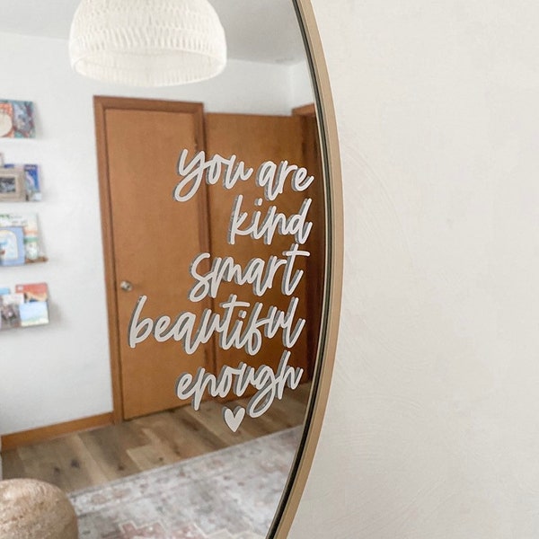 You Are Kind Smart Beautiful Enough Svg - Etsy