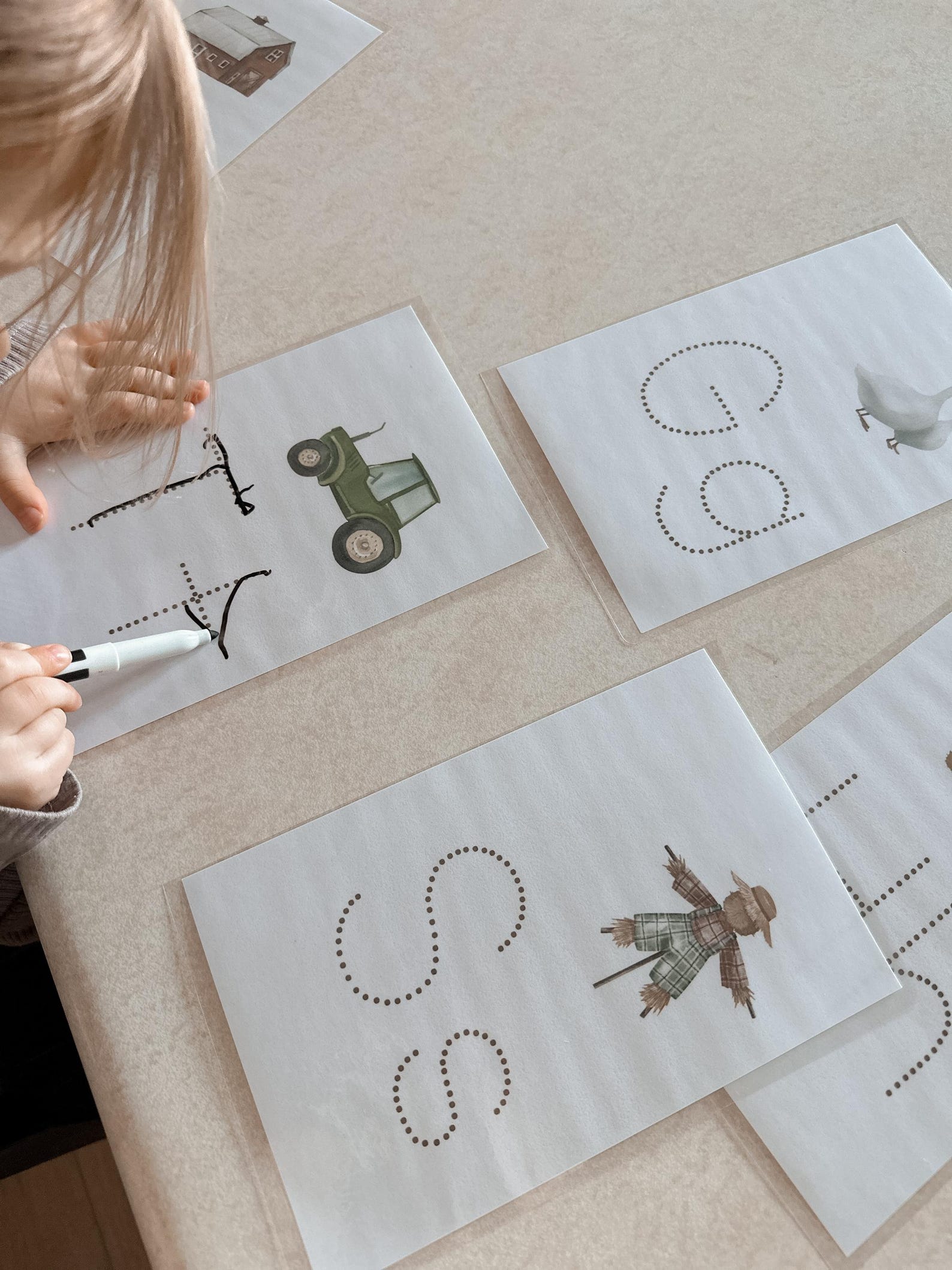 Farm Alphabet Tracing Cards | Farm Animal ABC Practice | Montessori ...