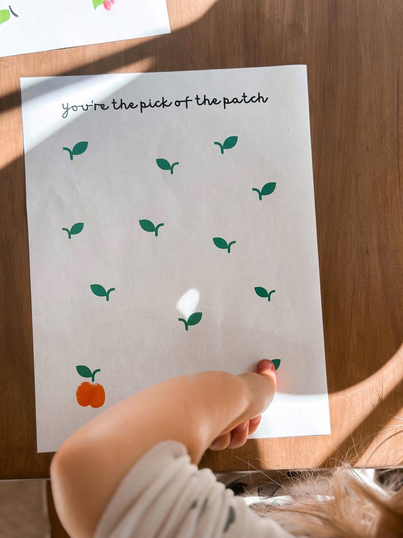 Pumpkin Fingerprint Craft for Toddlers | Baby Handprint Keepsake | Fall ...