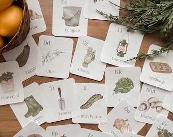 Garden Flashcards: Montessori Homeschool Nature Cards (digital Download ...