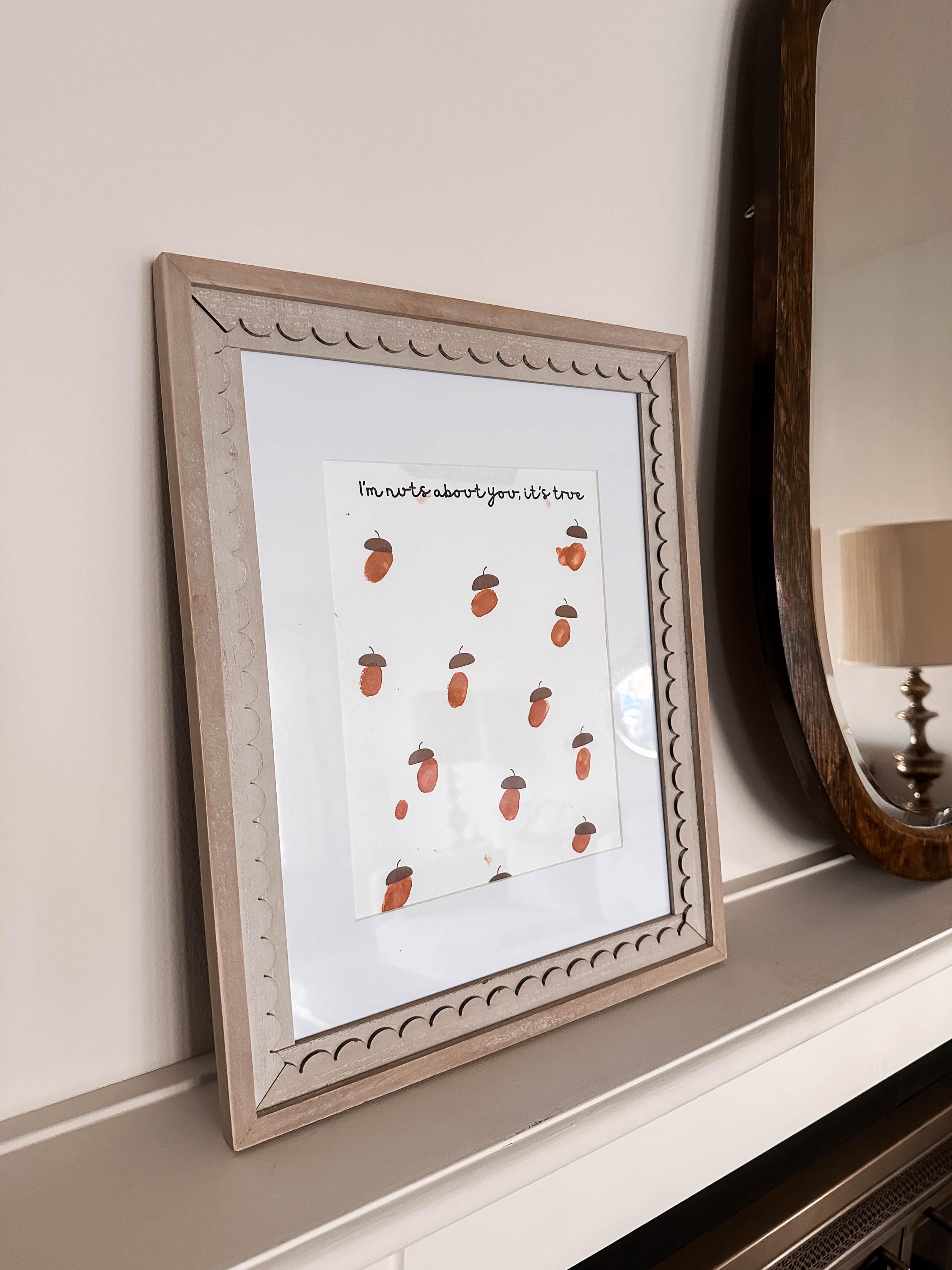 Acorn Fingerprint Art | Fall Toddler Craft Keepsake | Kids Autumn ...