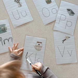 Baking Toddler Tracing Cards | Preschool Printable | Kitchen Theme ...