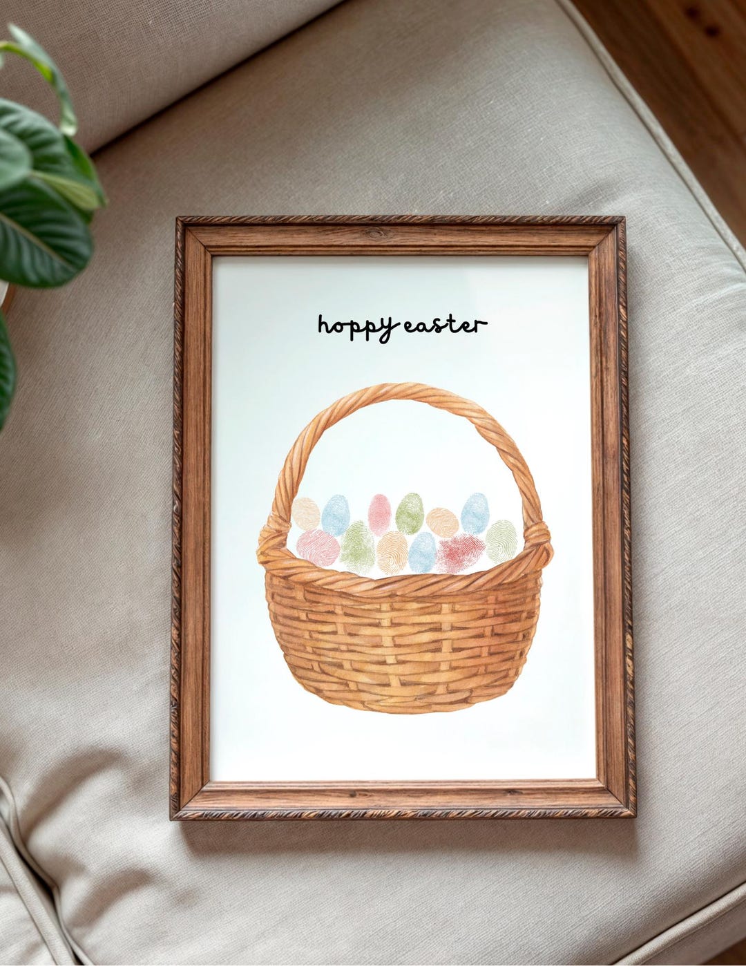 Easter Fingerprint Art for Toddlers | Diy Easter Egg Basket Craft ...
