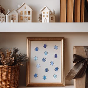 Snowflake Fingerprint Art for Toddlers | Winter Fingerprint Activity ...