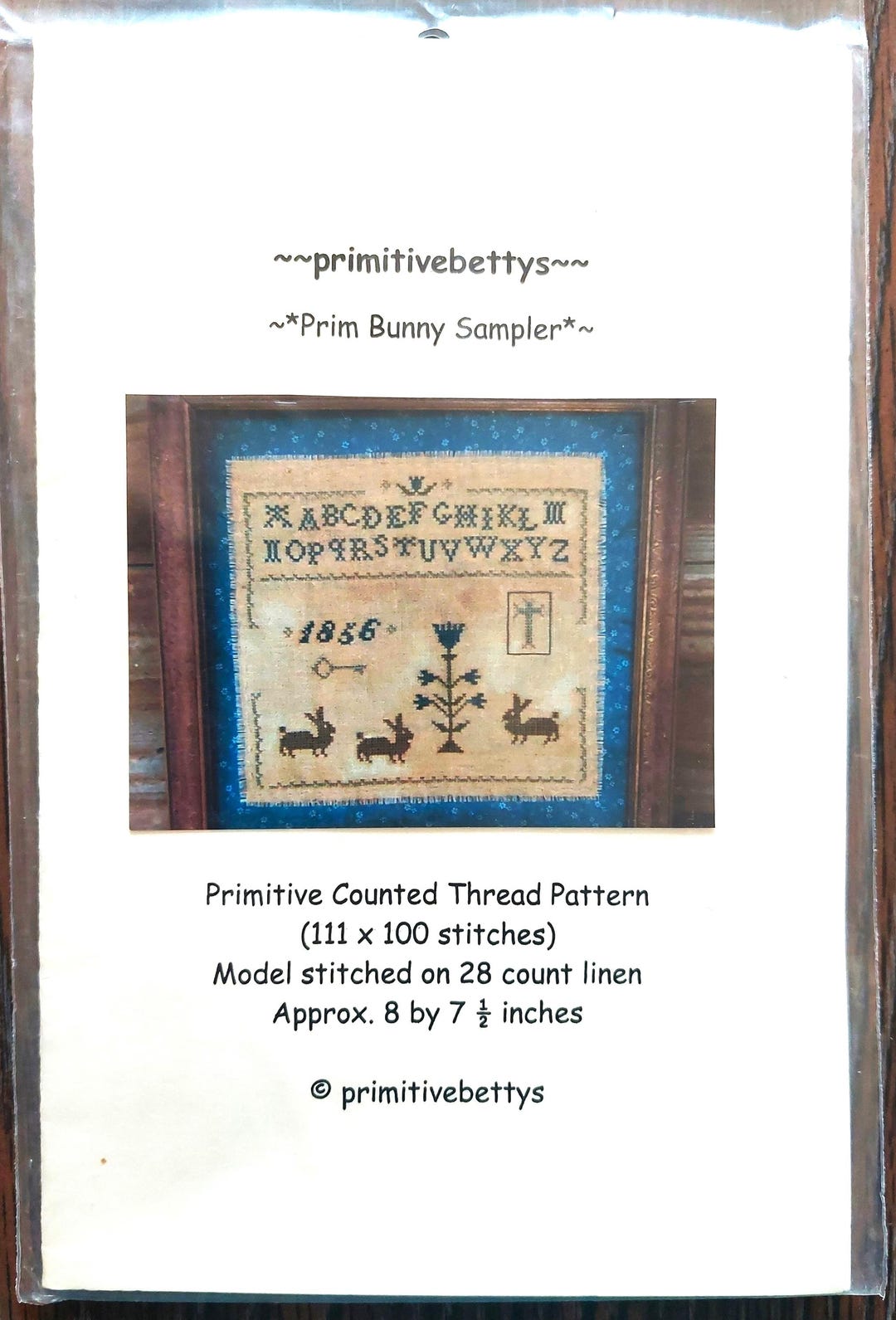 Prim Bunny Sampler, 2008 Cross Stitch Pattern From Primitive Bettys ...