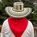 Red Bandana Pañoleta Roja for Colombian, Puerto Rican Jibaro, or ...