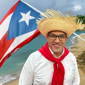 Red Bandana Pañoleta Roja for Colombian, Puerto Rican Jibaro, or ...