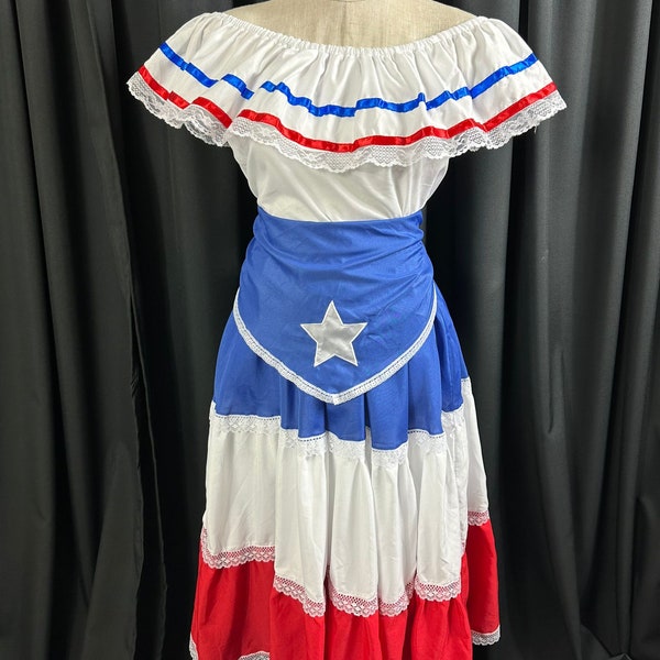 Traditional Puerto Rican Dress - Etsy