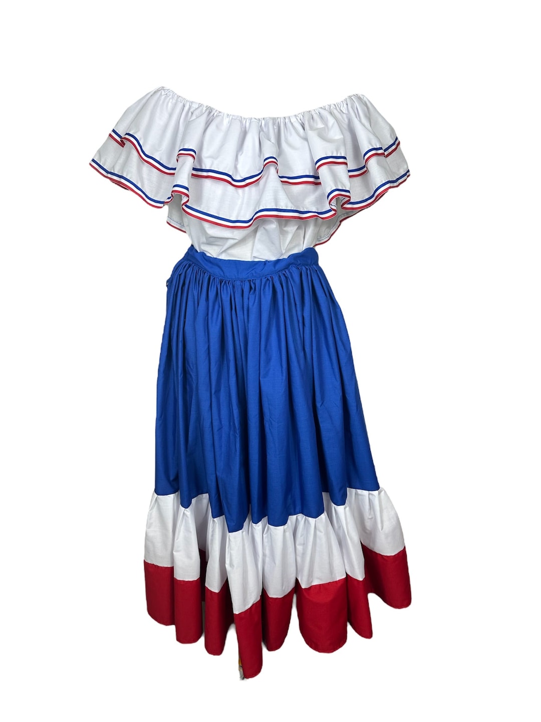 Dominican Republic Traditional Dress Wide - Etsy