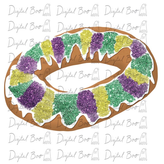 King Cake Digital PNG | Etsy
