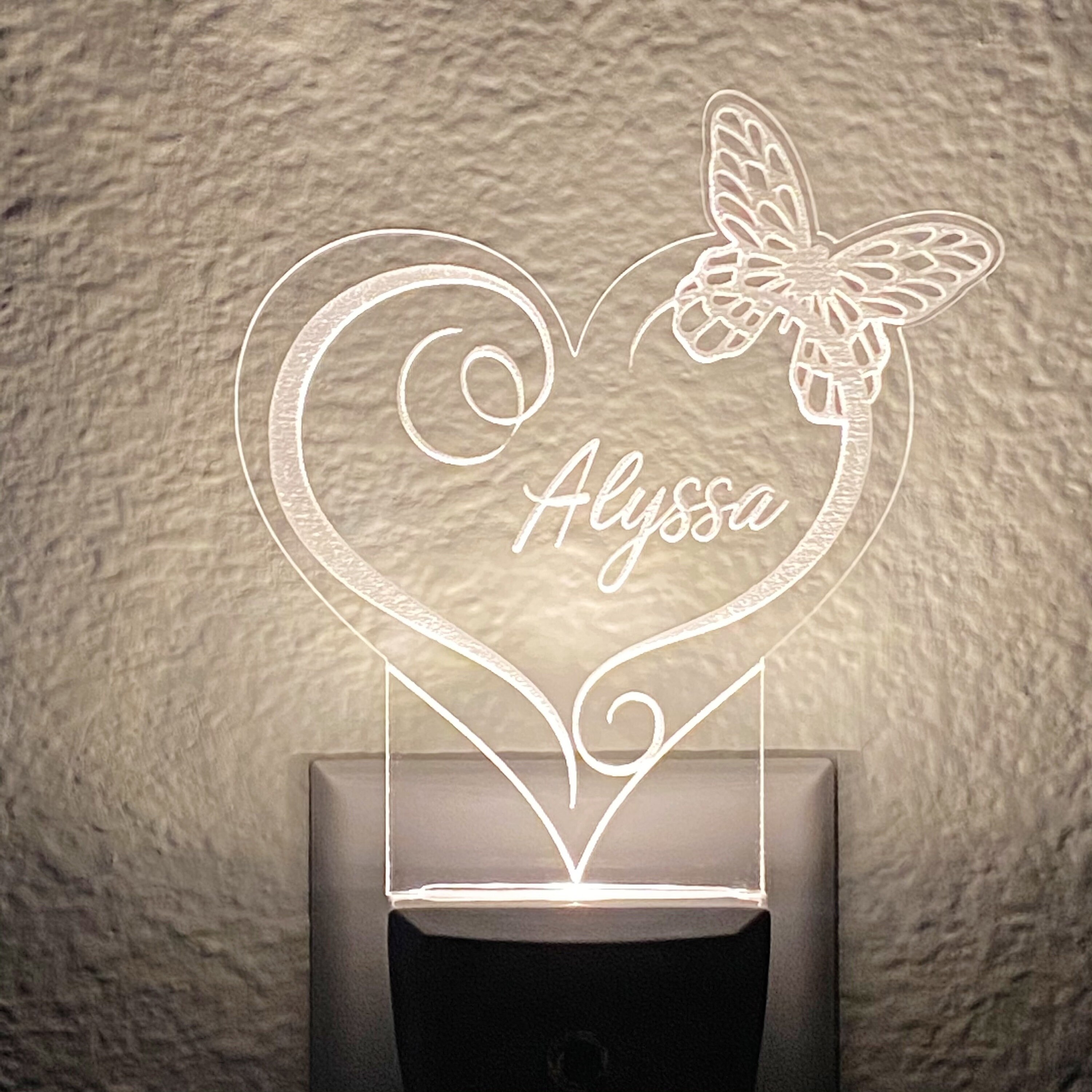 Personalized Night Light Name Gift Light up Engraved - Etsy