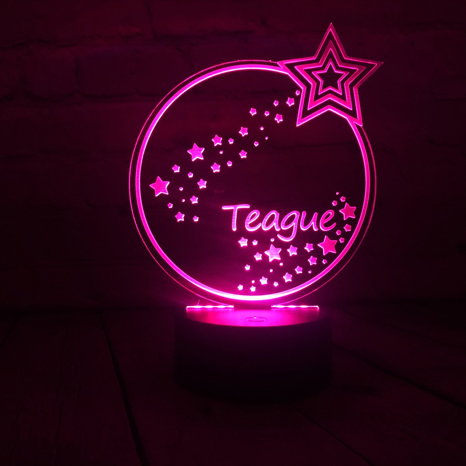 Star Night Light Name Gift Light up Led Lamp Engraved - Etsy