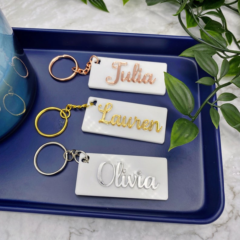 Personalized Name Keychain Name Gift Small Gift Stocking - Etsy