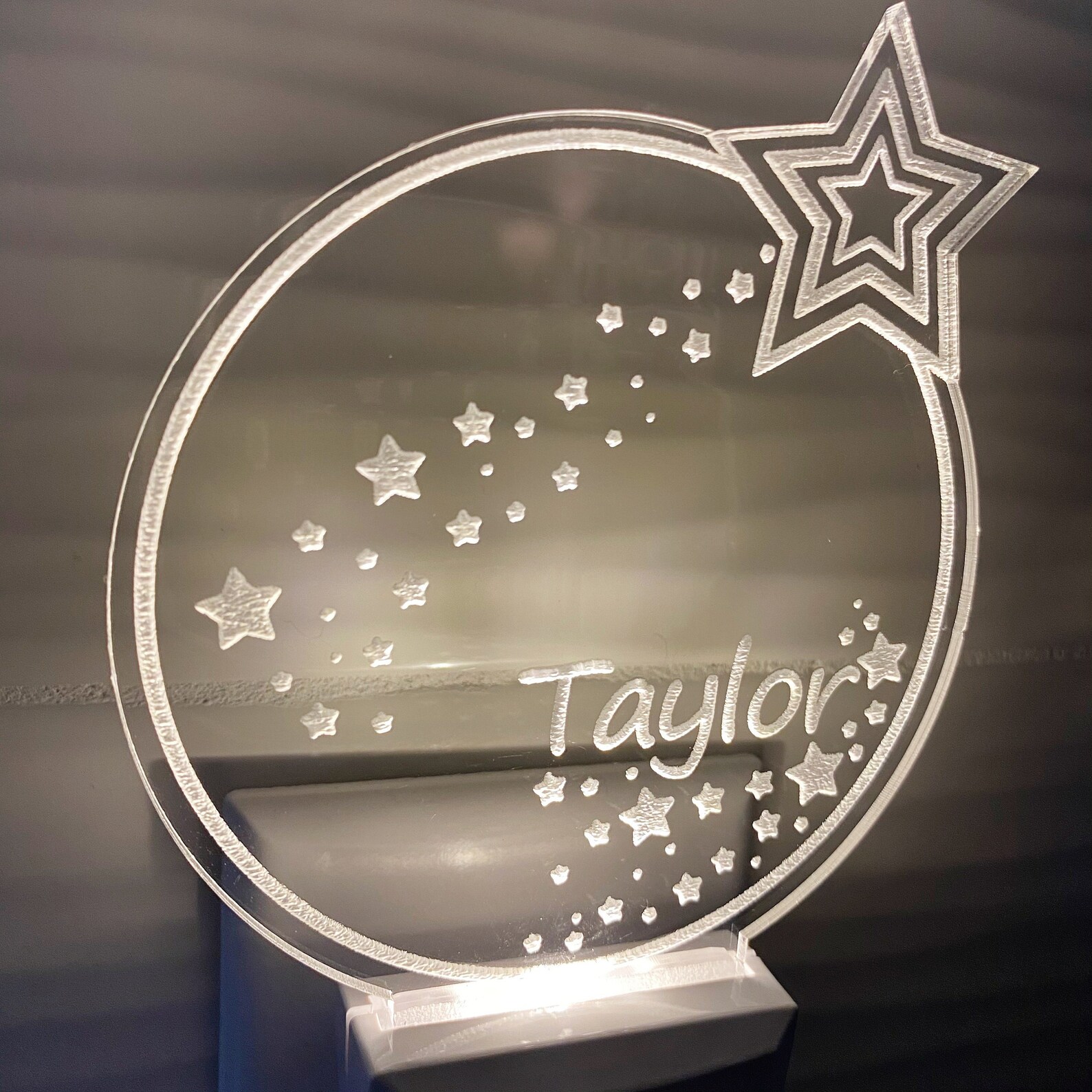 Personalized Star Night Light Name Gift Light up Engraved | Etsy