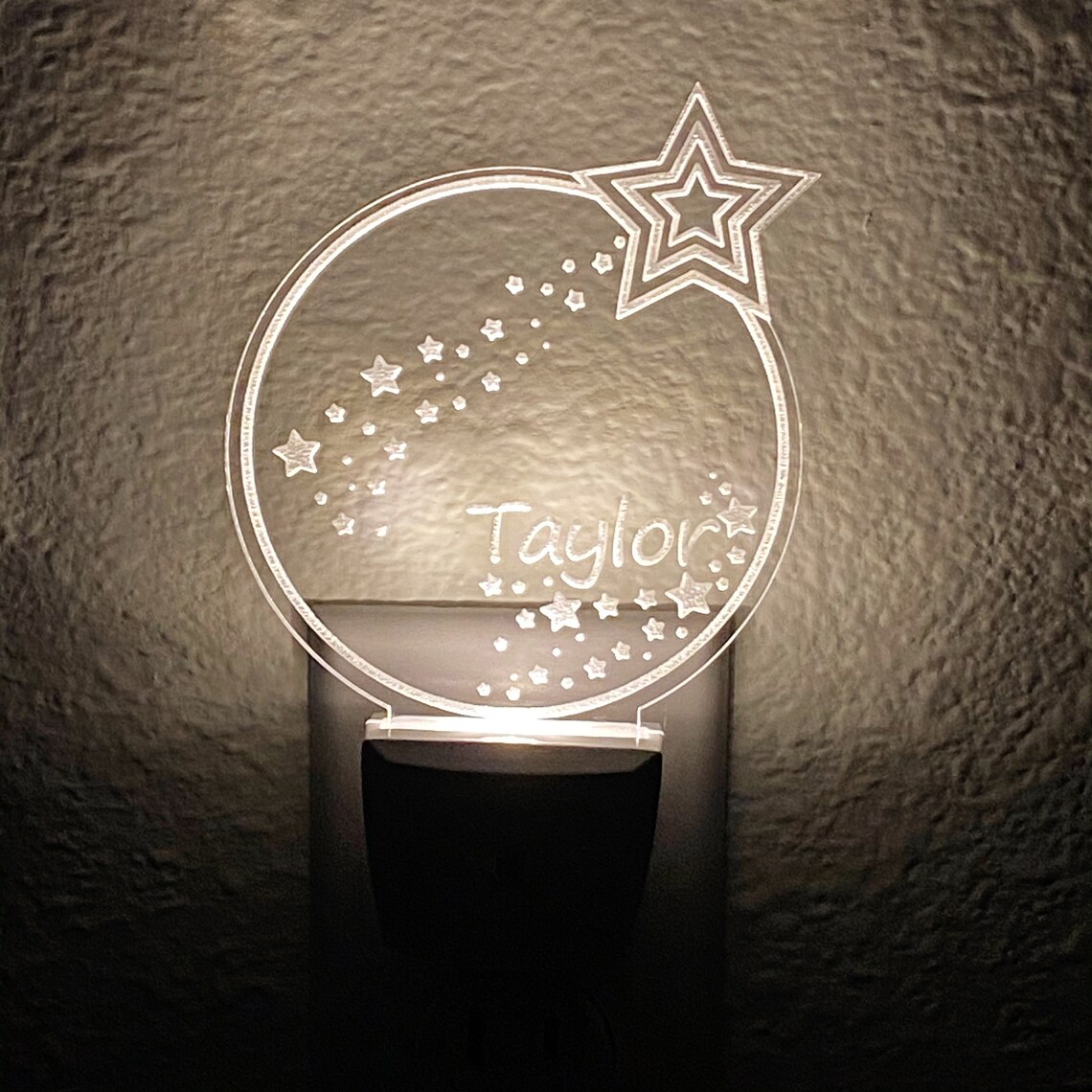 Personalized Star Night Light Name Gift Light up Engraved | Etsy