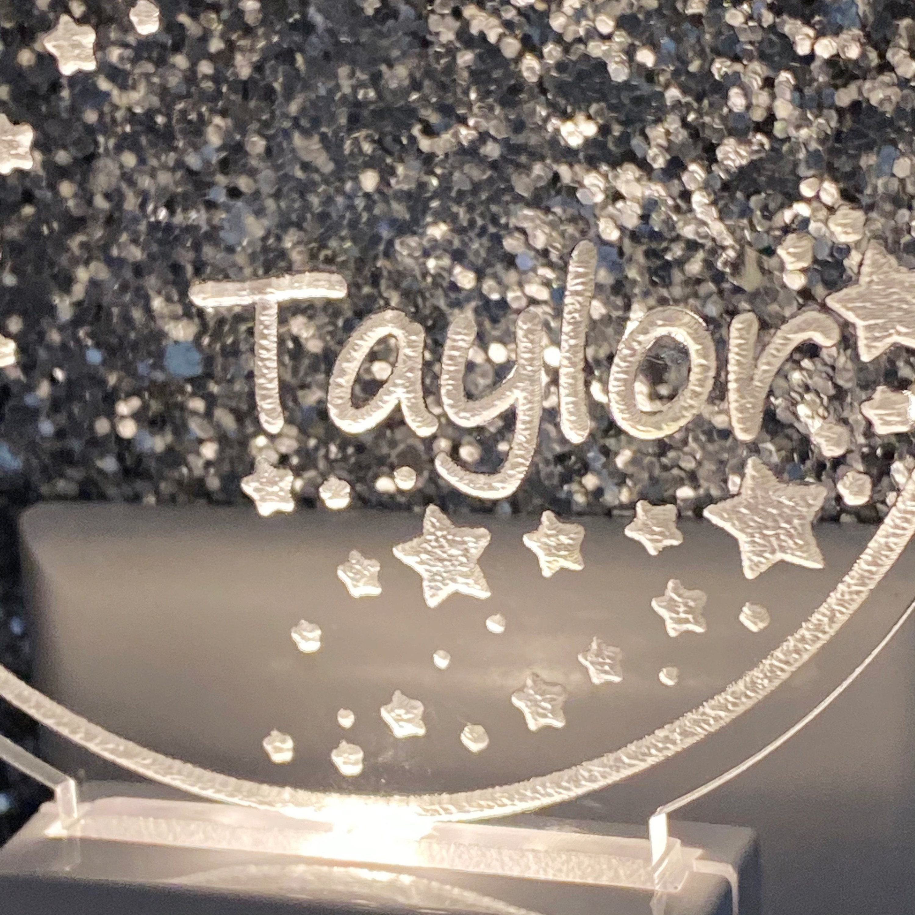 Personalized Star Night Light Name Gift Light up Engraved - Etsy