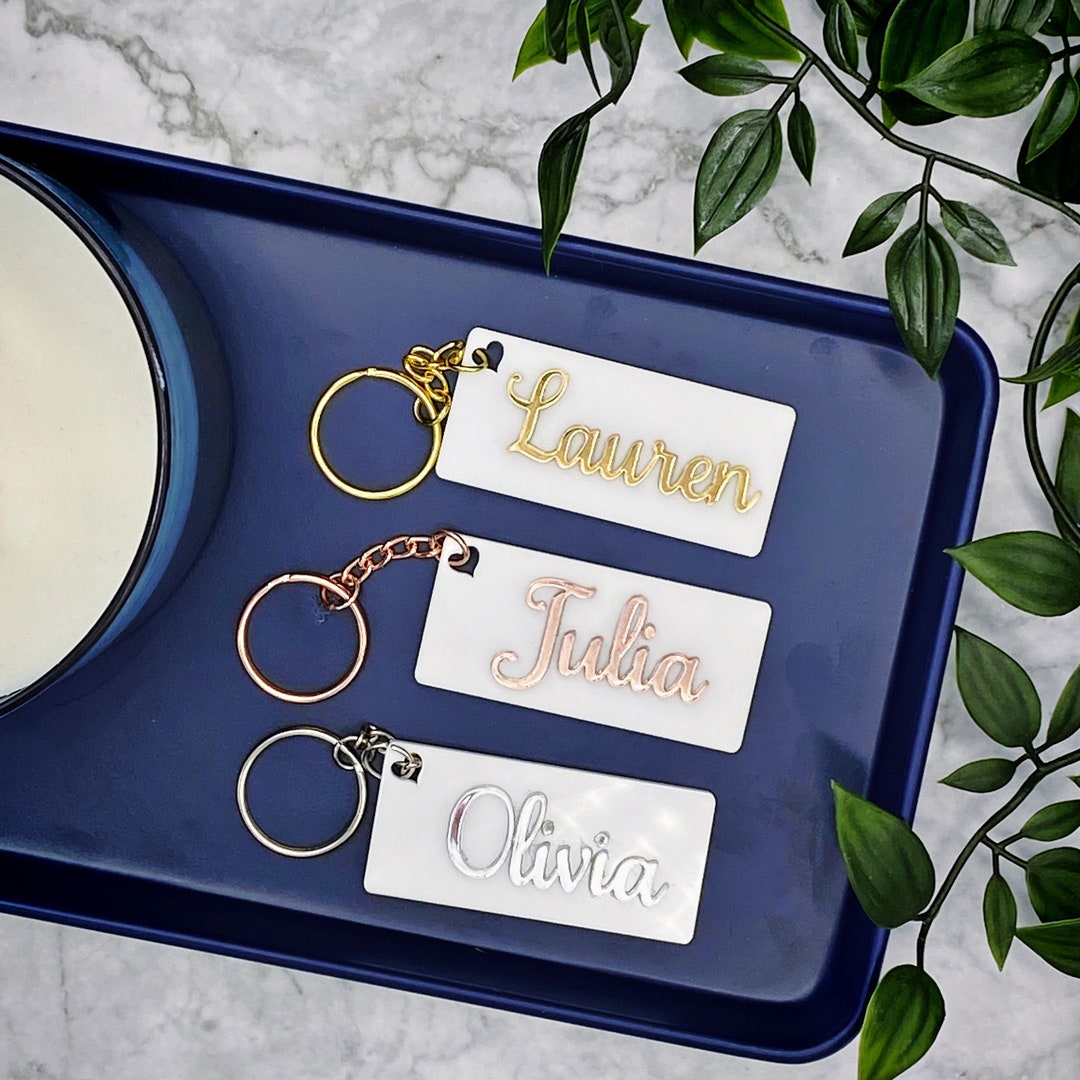 Personalized Name Keychain, Name Gift, Small Gift, Stocking Stuffer ...