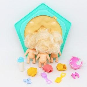 Vintage Tyco Quints Drink N Wet Sandbox Bottle Diapers Small 90s Dolls ...