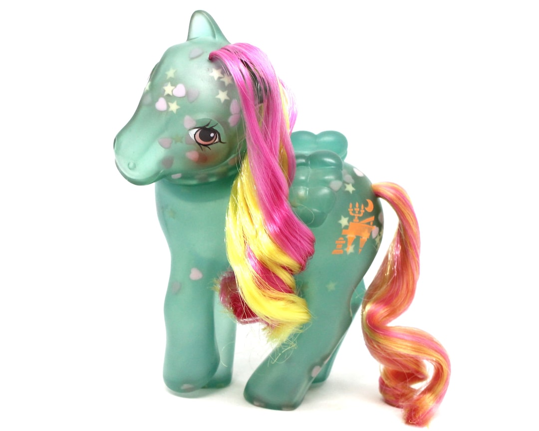 Vintage G1 Glow N' Show My Little Pony MLP Starglow Green Clear Glo in ...