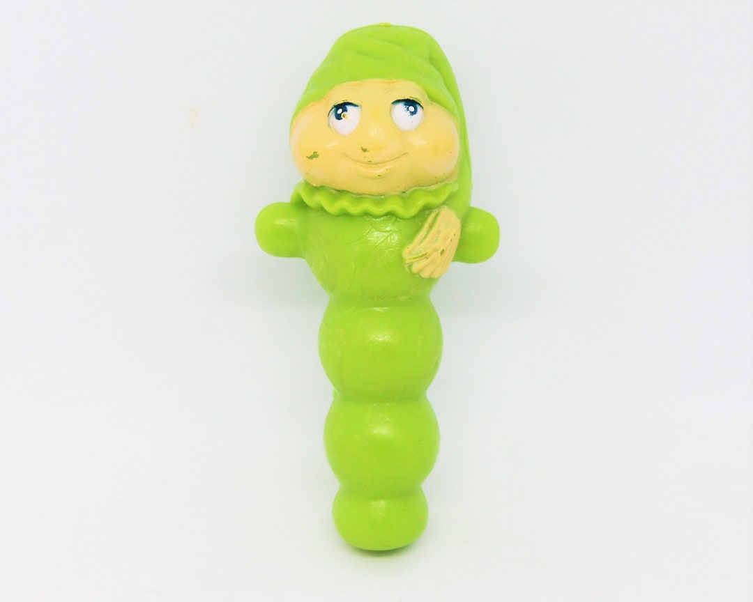 Vintage Hasbro Glo Worm Clip on Brooch Clipper Grabber Pencil Topper ...