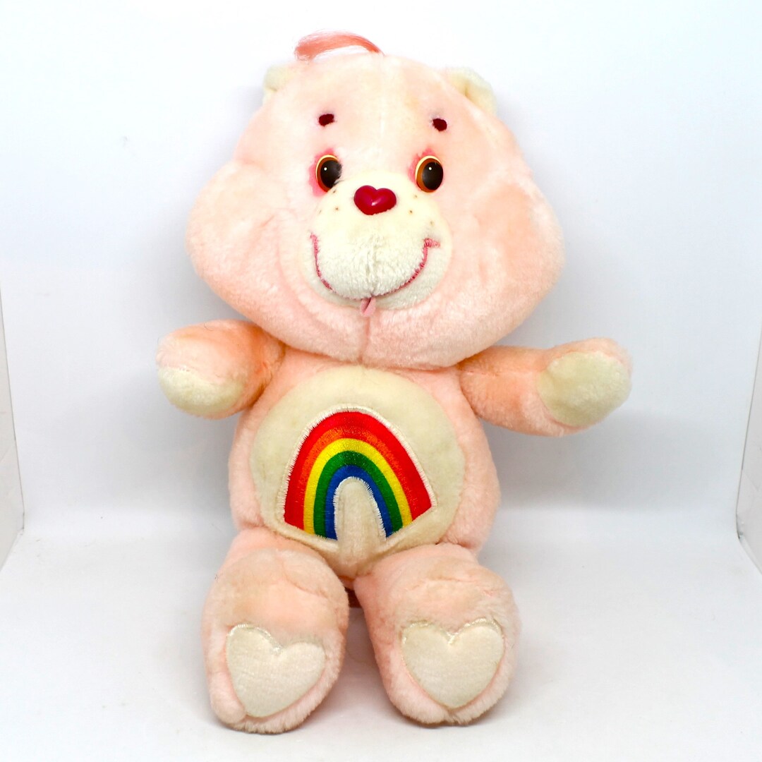 Cheer Bear Vintage Care Bears Kenner Plush Stuffed Animal Original 80s ...
