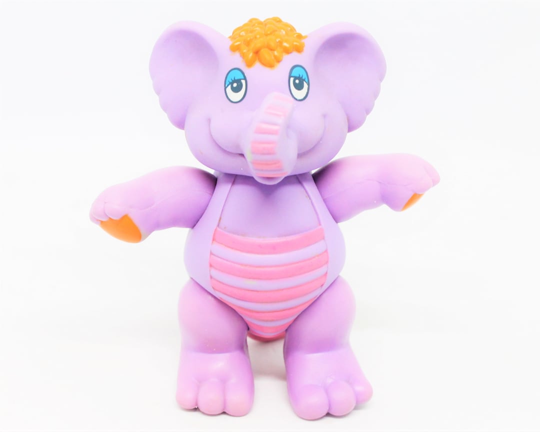 Disney Wuzzles Eleroo Poseable Figure Animal Elephant Kangaroo Purple ...