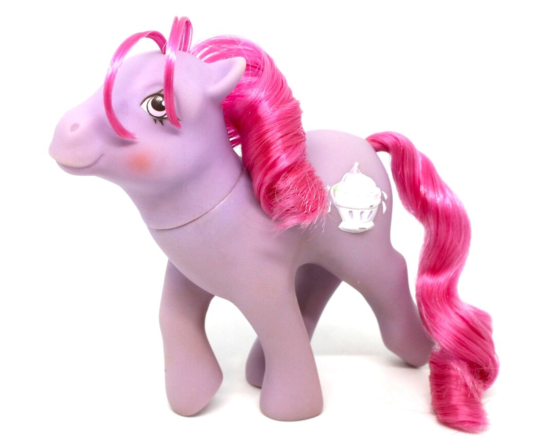 Vintage Hasbro G1 My Little Pony MLP Sundae Best Sherbet Purple Pink Ma ...