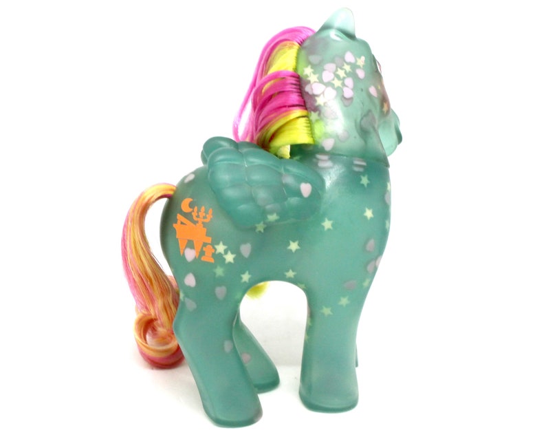 Vintage G1 Glow N' Show My Little Pony MLP Starglow Green Clear Glo in ...