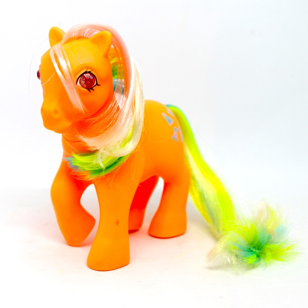 Vintage Hasbro G1 Party Time My Little Pony MLP Twinkle Eye Orange TE ...
