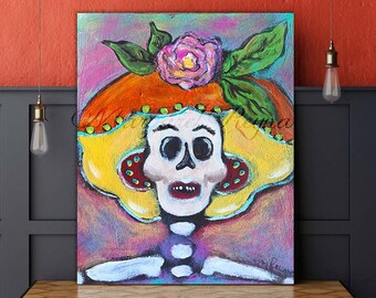 Day of the dead art | Etsy