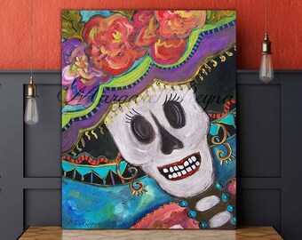 Day of the dead art | Etsy