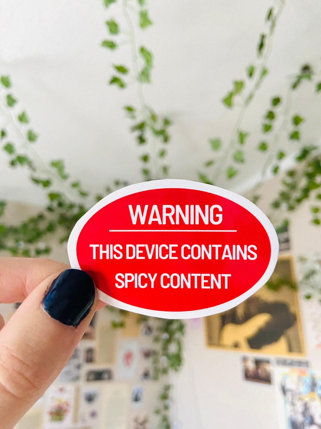 Warning Spicy Vinyl Sticker - Etsy