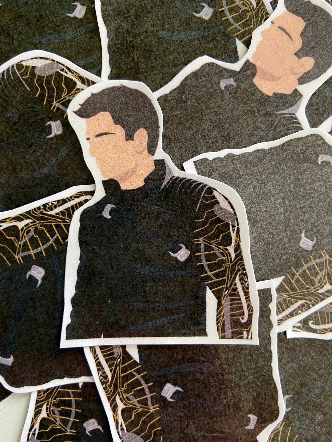 Metal Arm Vinyl Sticker - Etsy