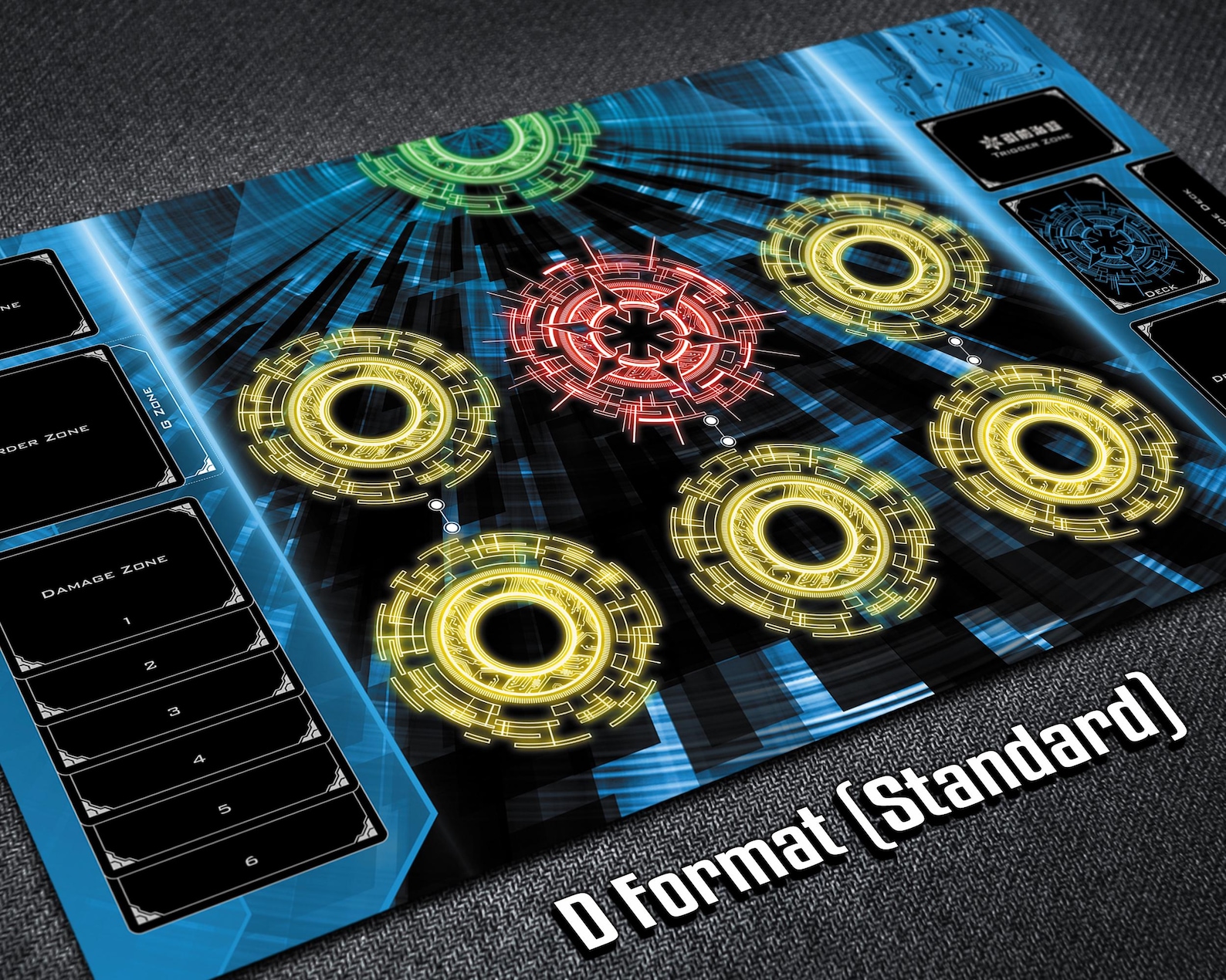 Two-player Compatible Cardfight Vanguard Playmat With Rear Guard ...