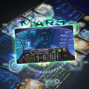 Keyforge Card Game Mat for House Mars Players With Playing Zones and ...
