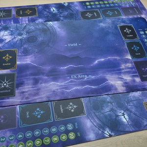 Shadowverse Card Game Playmat With Beginner Field Zones for 2-players ...
