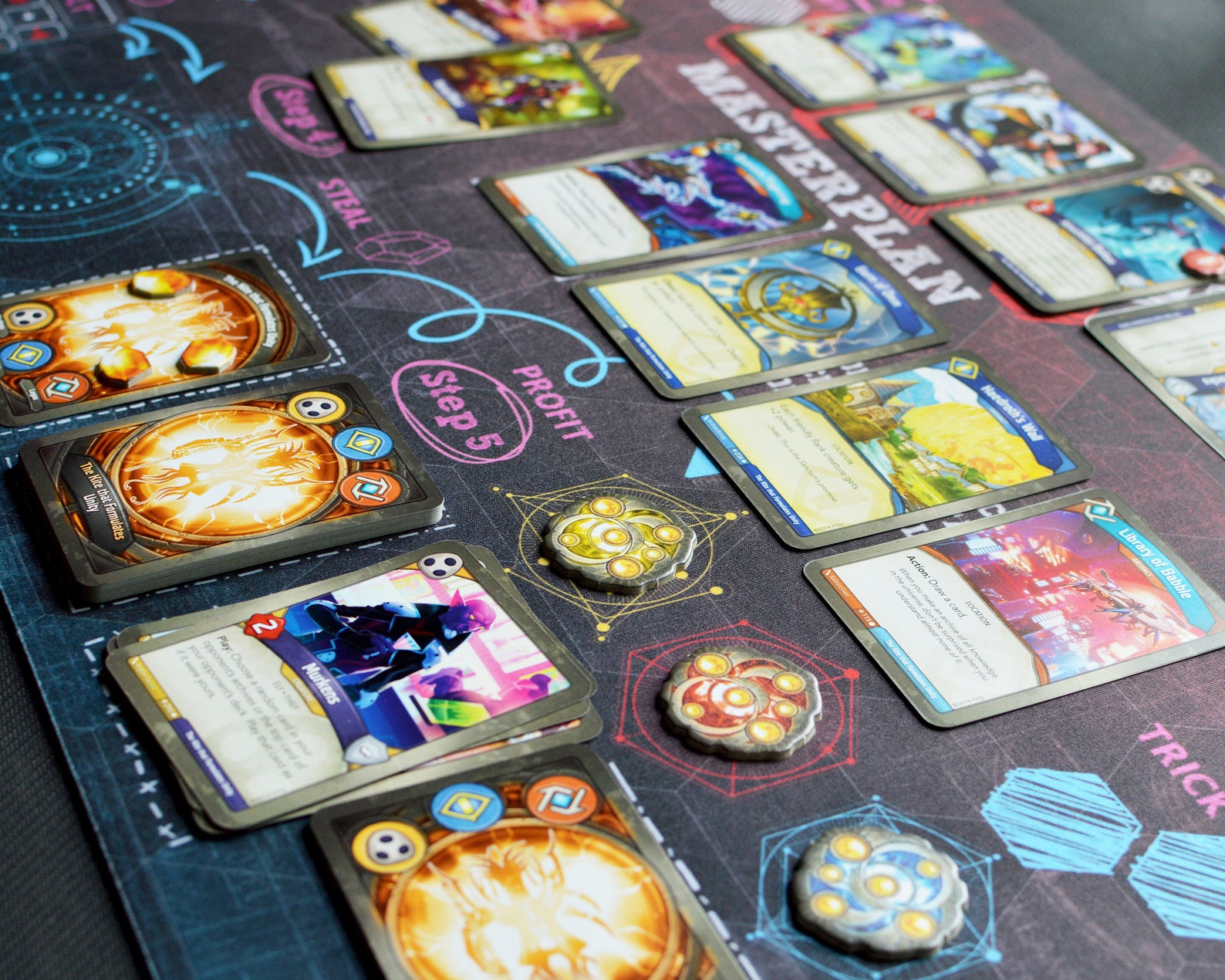 Keyforge Game Mat for House Shadows Players With Card Zones | Etsy