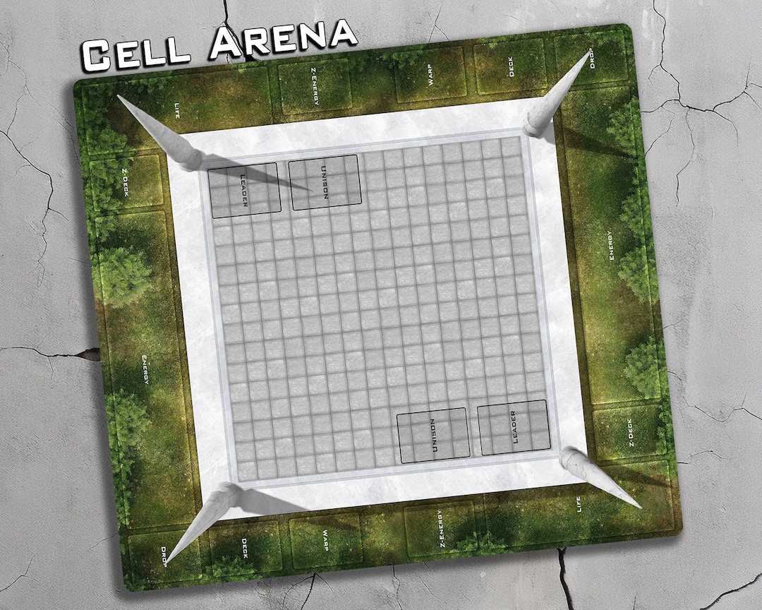 Cell Battle Arena Playmat With Masters Field Zones for Dragon Ball ...