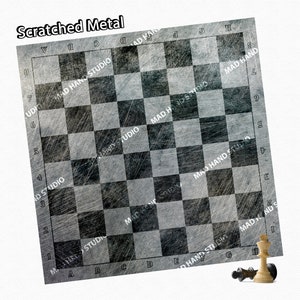 Classic Chess Board Printed as a Playmat Gaming Checkerboard | Etsy